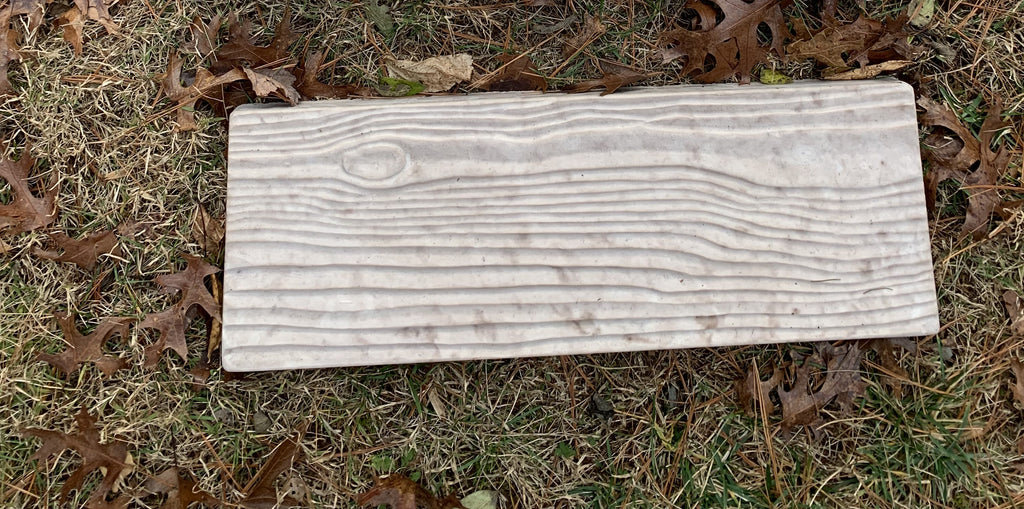 Faux Wood Rectangular Stepping Stone – Tranquil Gardener